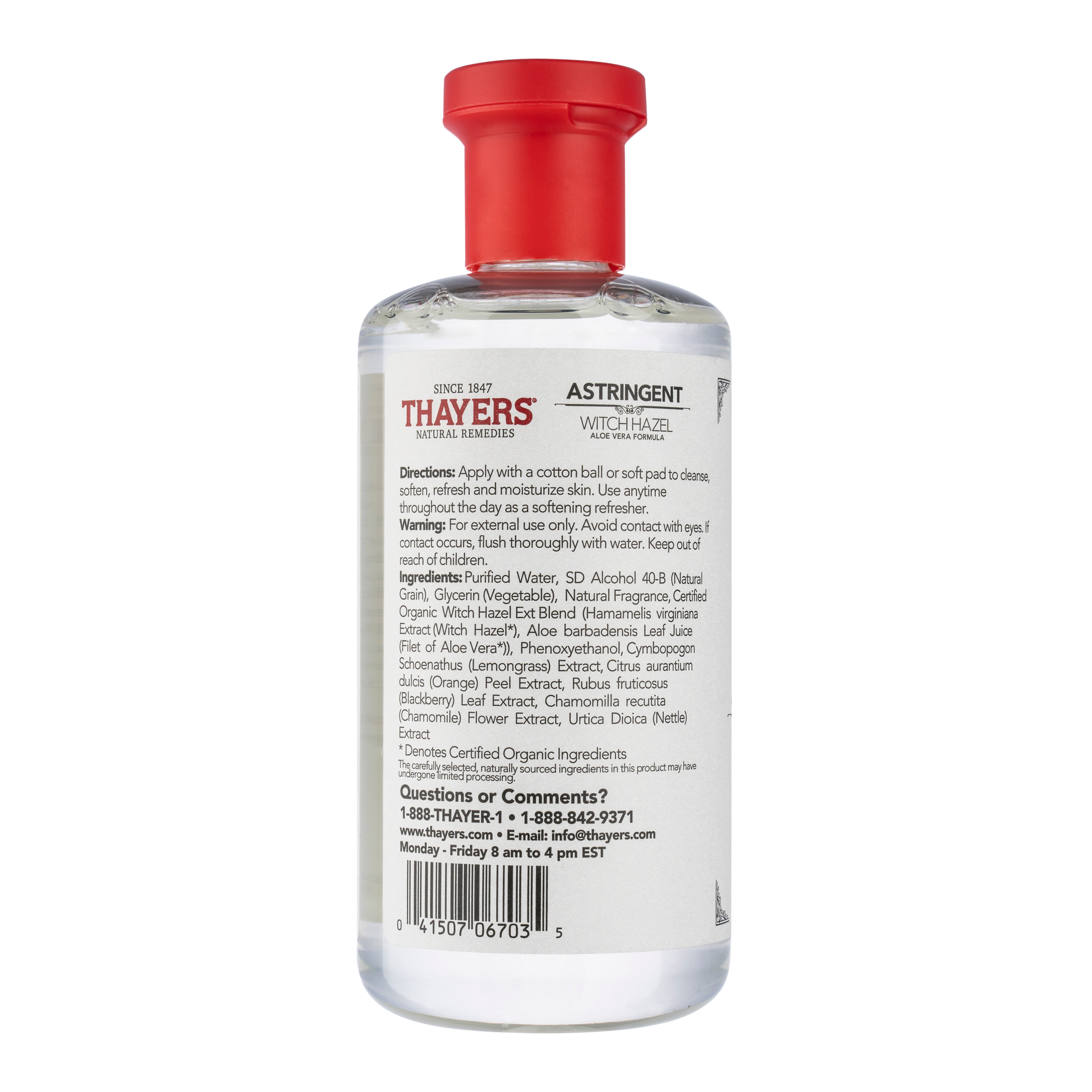 Thayers Witch Hazel Lemon Astringent Facial Toner – Fresh